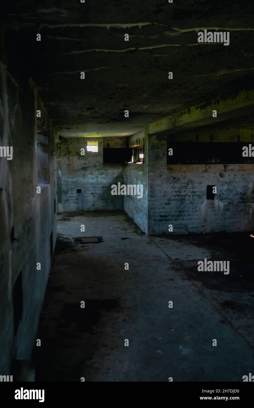 empty fortified room in fort mcnabs Stock Photo - Alamy