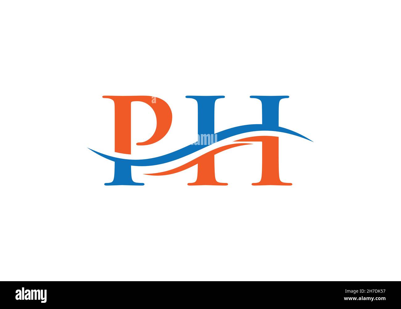 Modern PH Logo Design for business and company identity. Creative PH ...