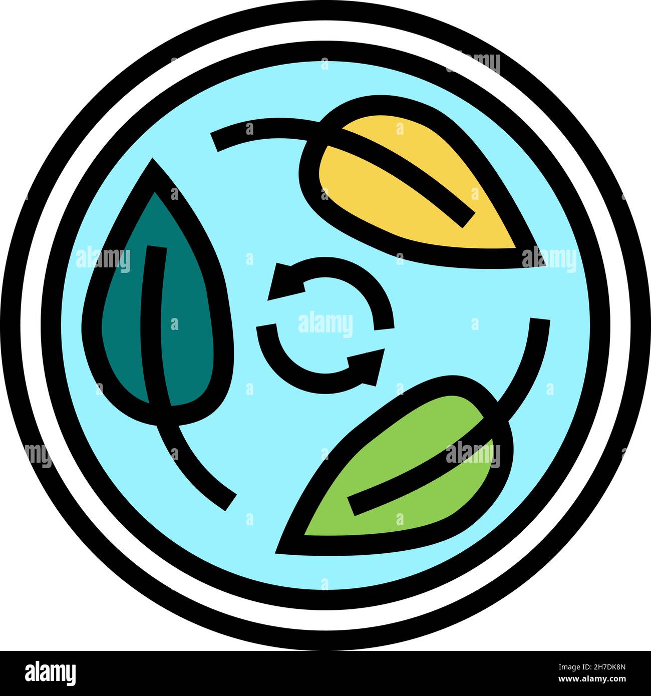 biodegradable cosmetic color icon vector illustration Stock Vector ...