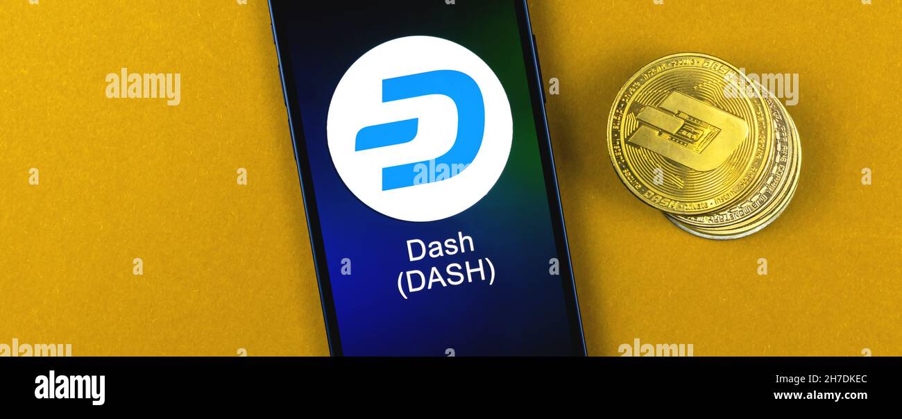 DASH symbol. Trade with cryptocurrency, digital and virtual money ...