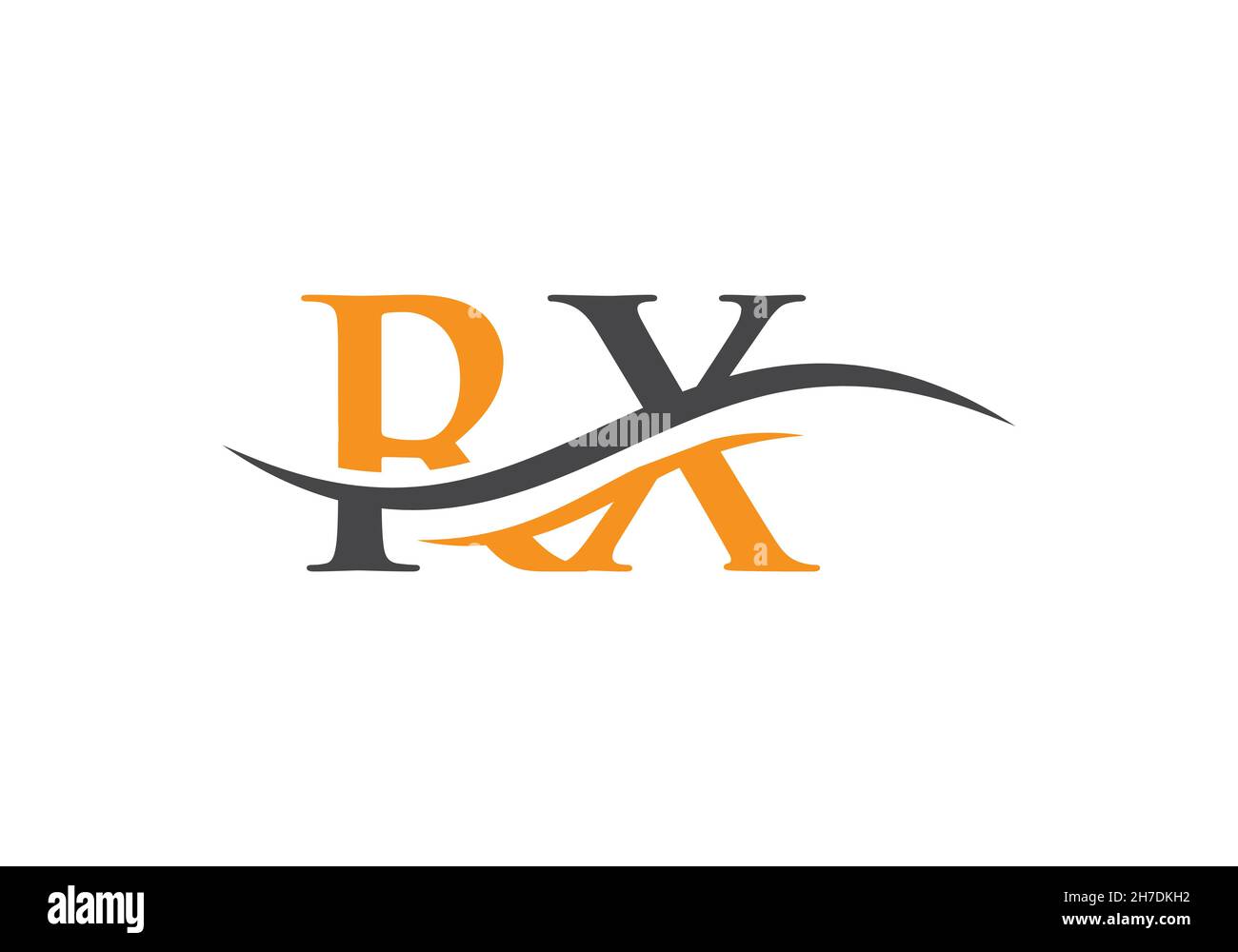 RX logo. Monogram letter RX logo design Vector. RX letter logo design ...