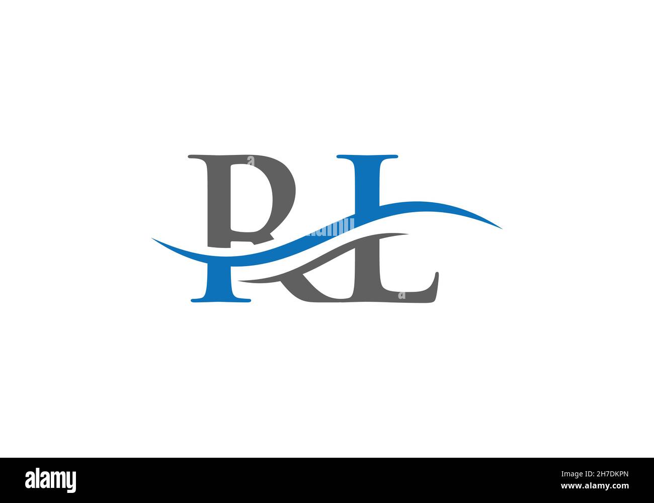 RL logo. Monogram letter RL logo design Vector. RL letter logo design ...