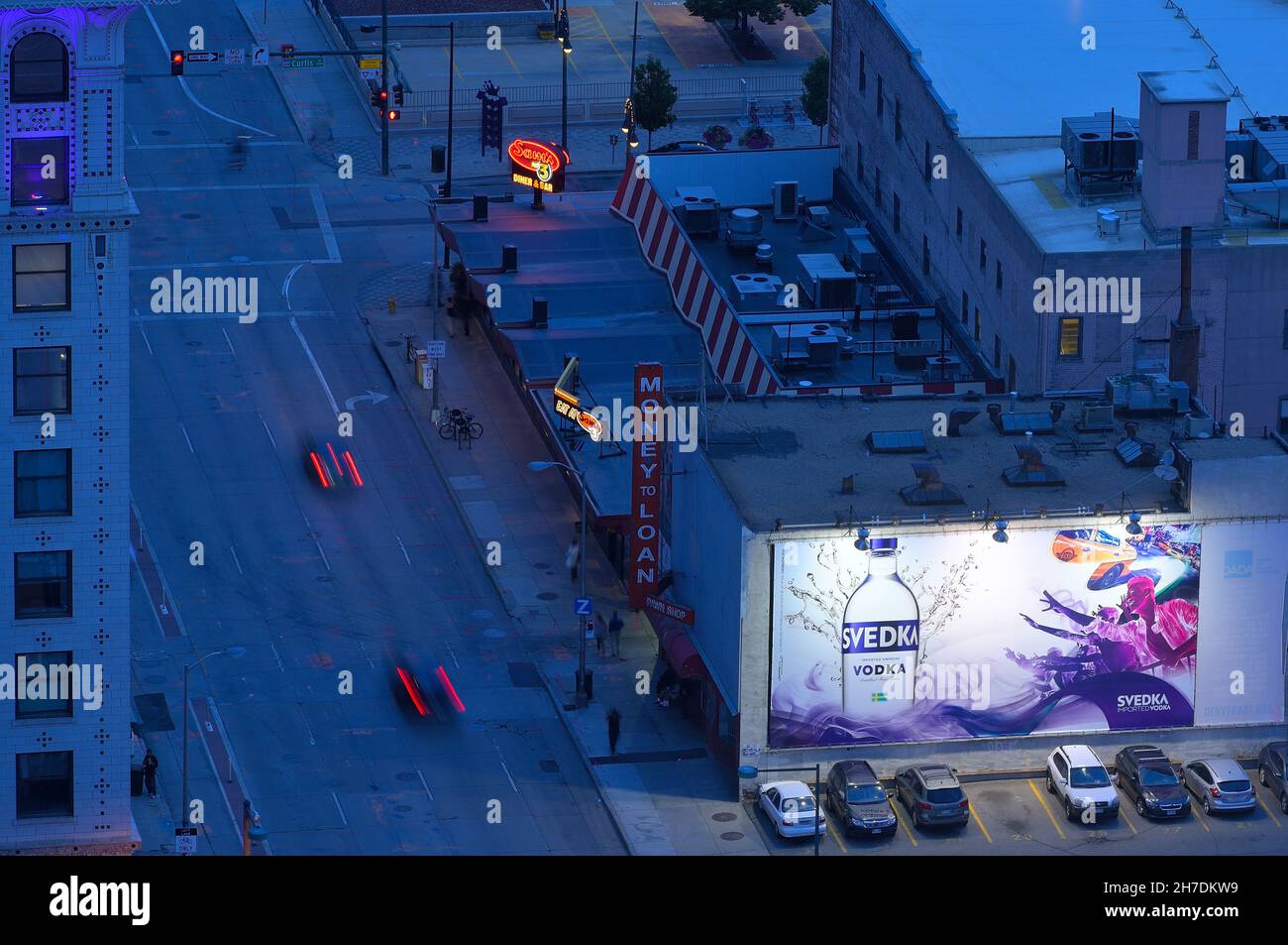 Skyscrapers billboard hi-res stock photography and images - Alamy