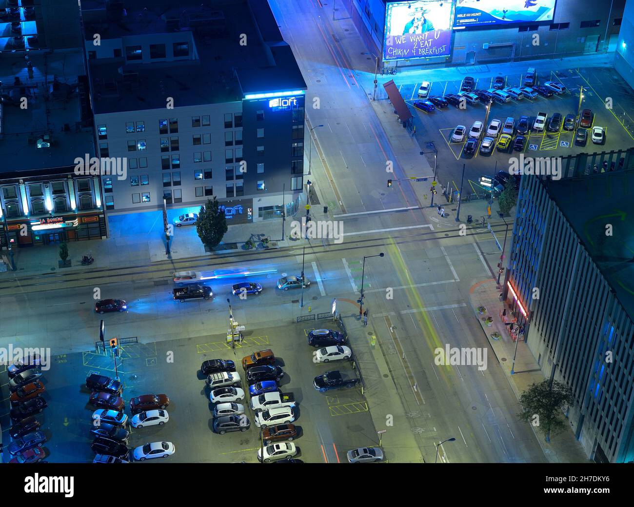 Downtown denver neon hi-res stock photography and images - Alamy