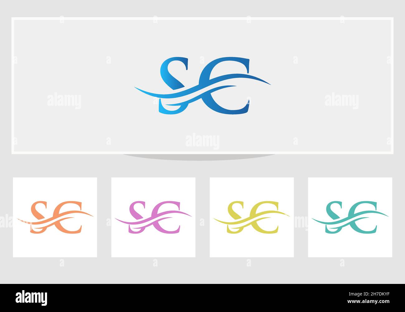 SC Linked Logo for business and company identity. Creative Letter SC ...