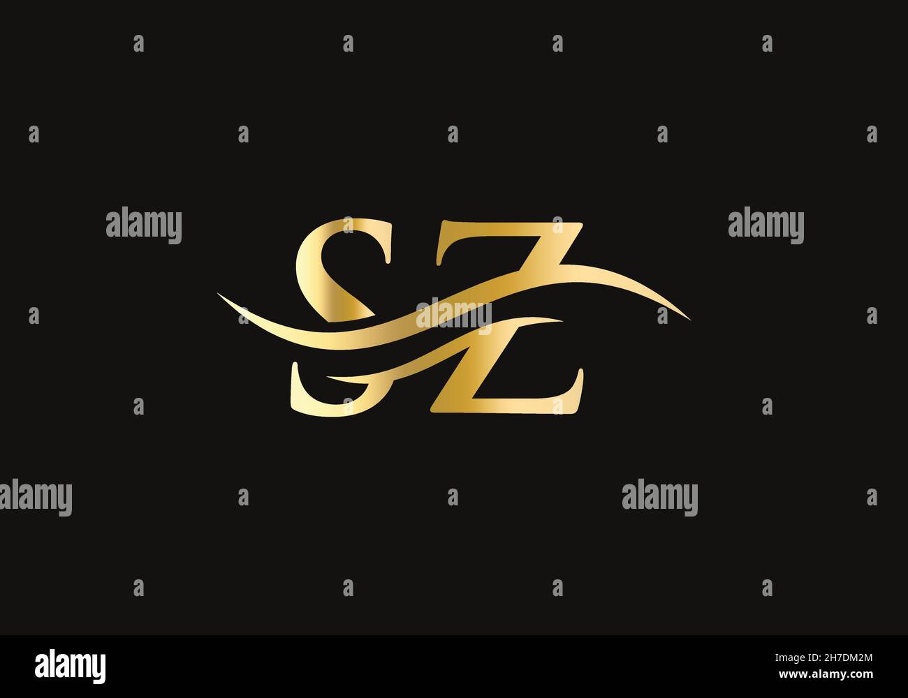SZ Logo design vector. Swoosh letter SZ logo design. Initial SZ letter ... SZ Logo design vector. Swoosh letter SZ logo design. Initial SZ letter ...