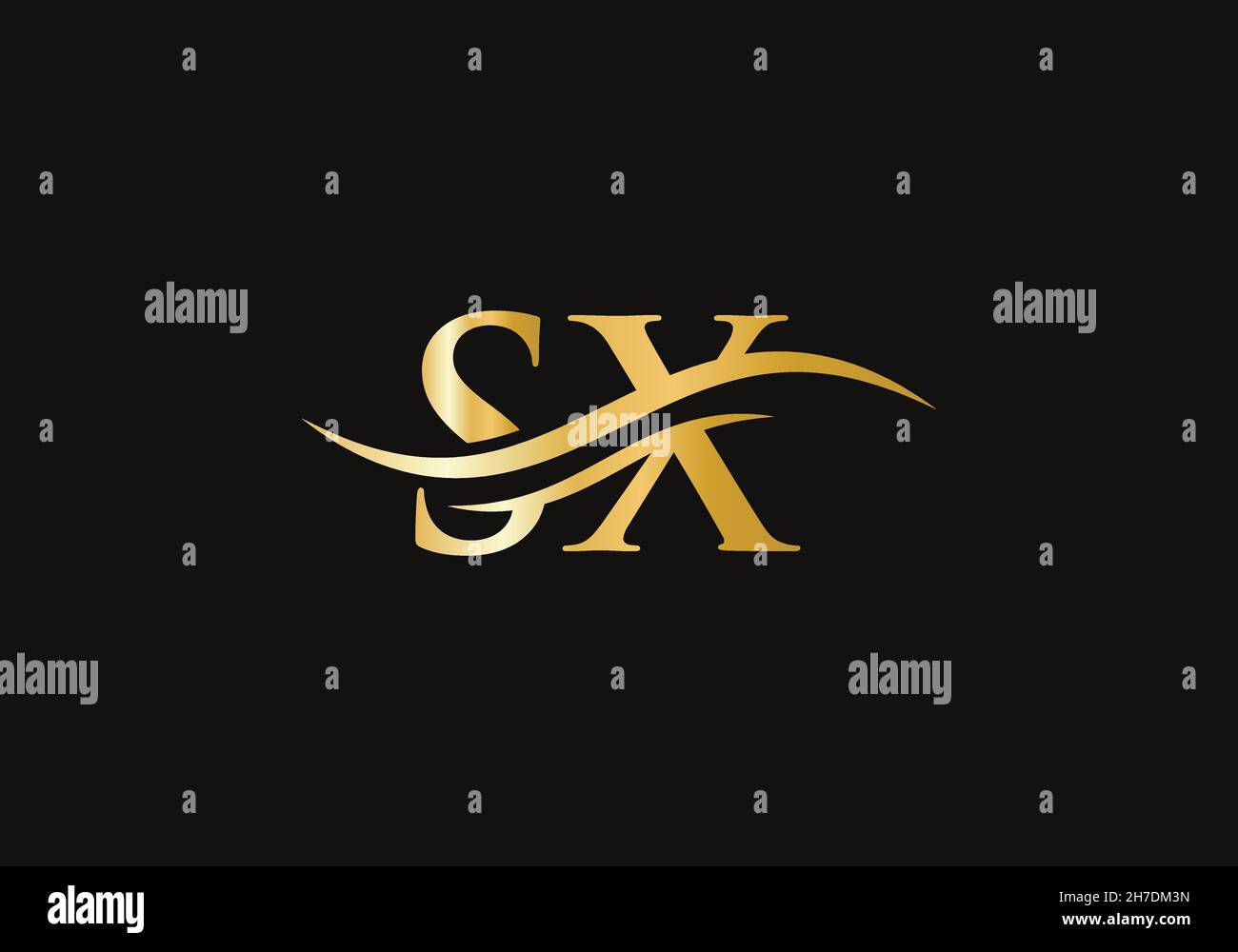 SX logo. Monogram letter SX logo design Vector. SX letter logo design ...