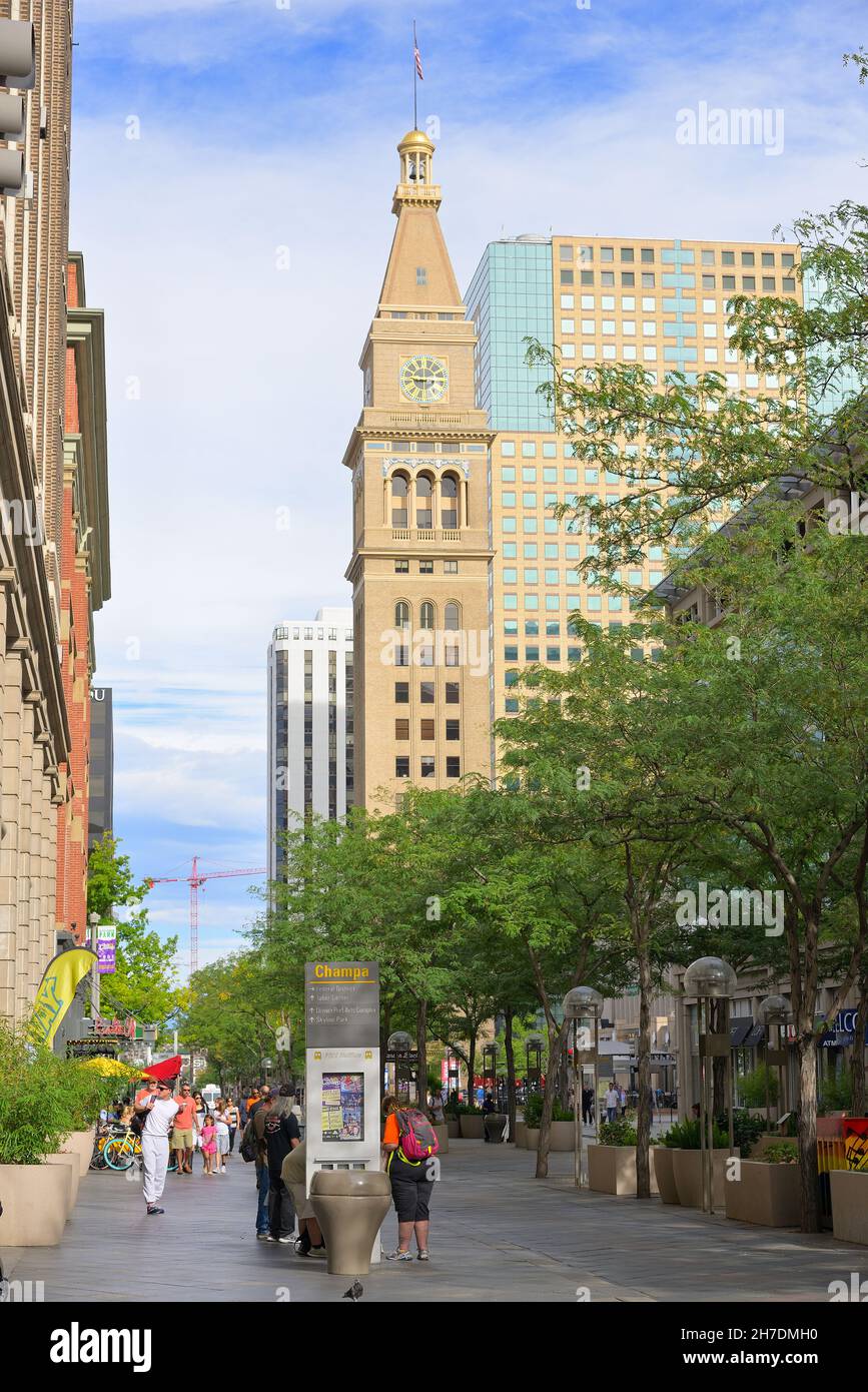 16th Street Mall, Denver CO Stock Photo - Alamy