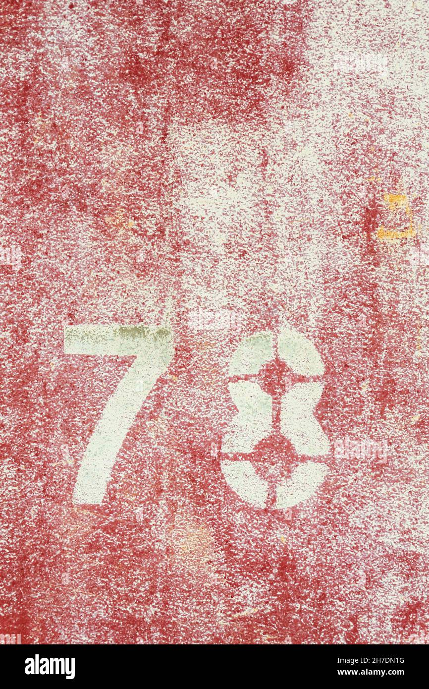 Seventy eight number sign hi-res stock photography and images - Alamy