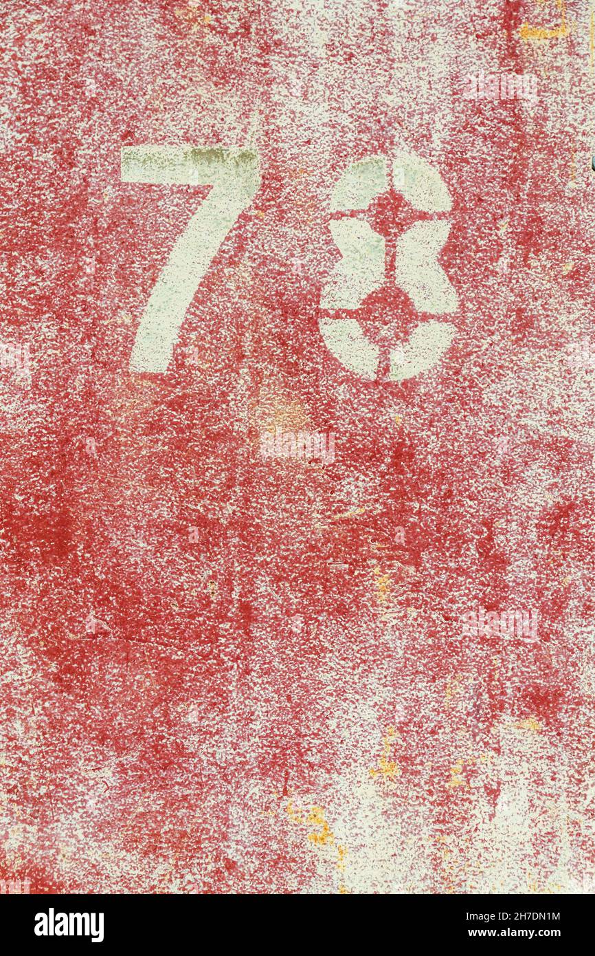 Number seventy eight hi-res stock photography and images - Alamy