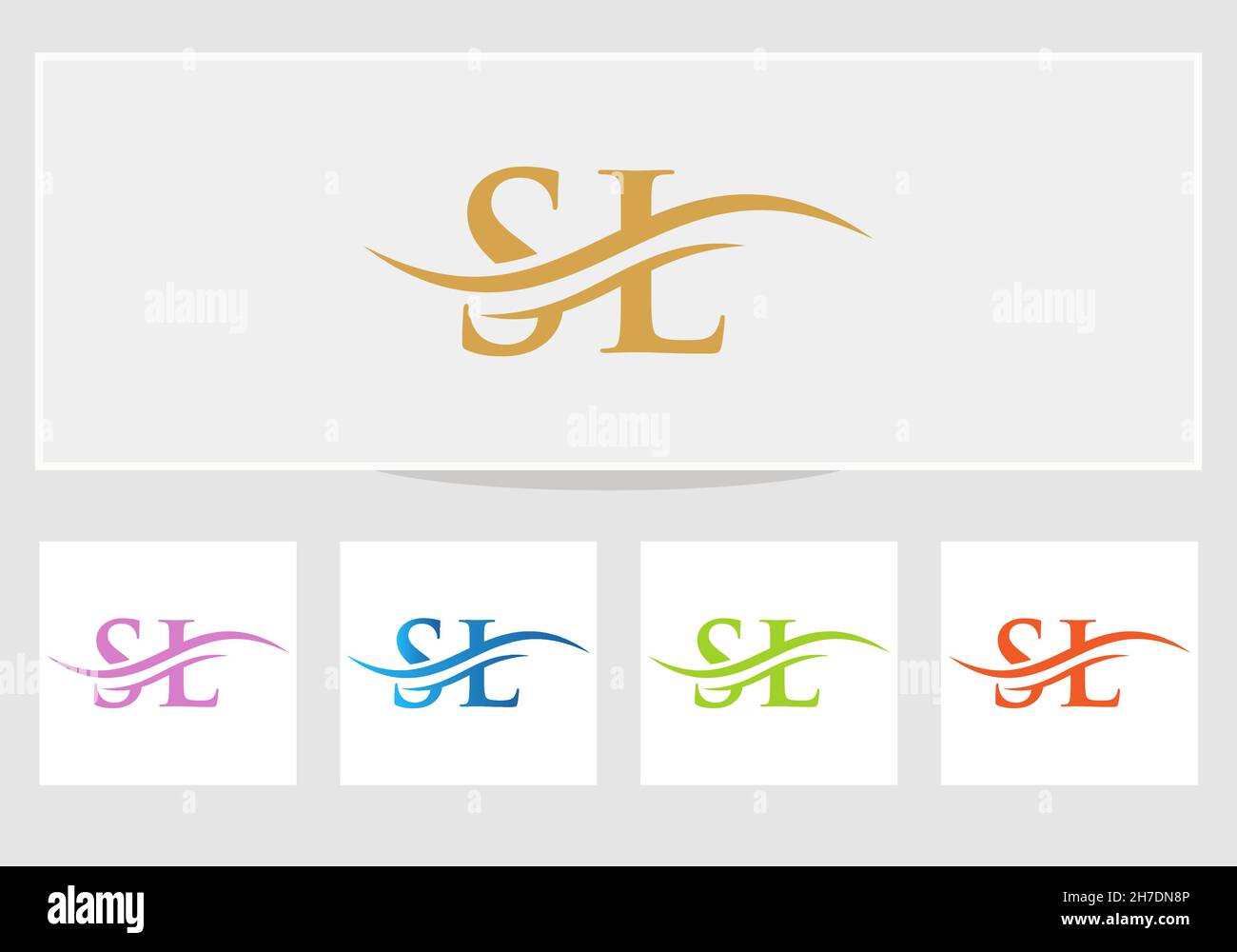 Initial SL letter linked logo vector template. Swoosh letter SL logo ... Initial SL letter linked logo vector template. Swoosh letter SL logo ...