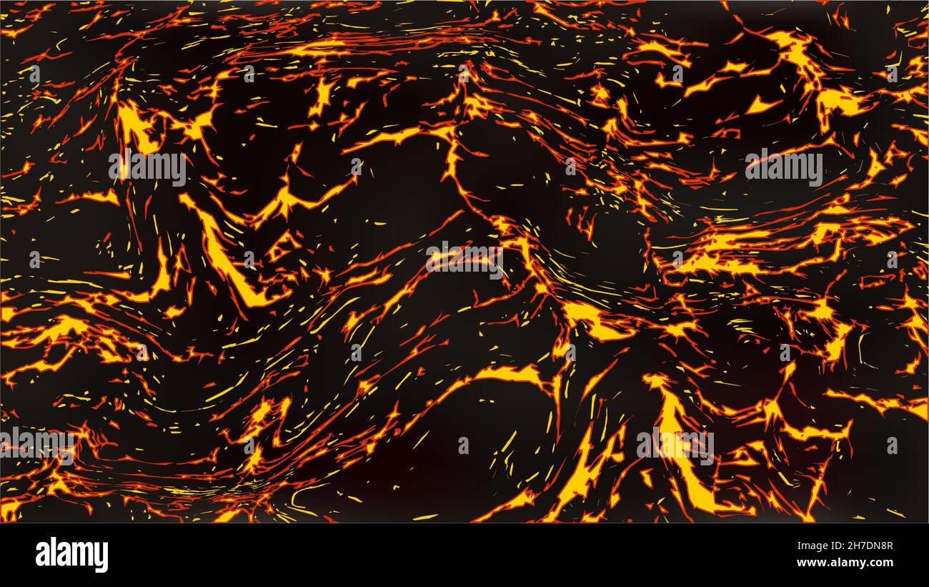 Red yellow texture of molten lava. Vector background Stock Vector Image ...