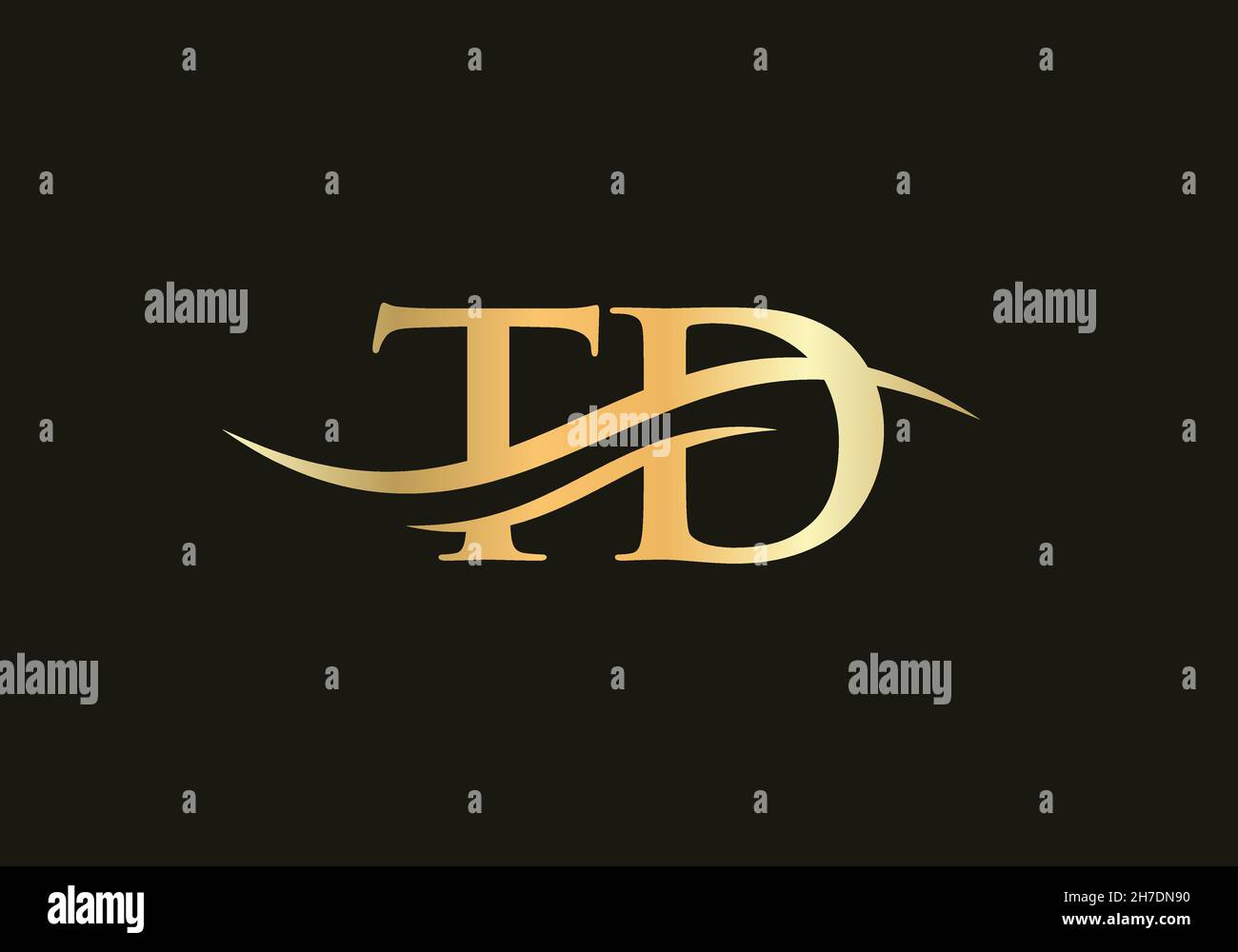 Letter td logo hi-res stock photography and images - Alamy