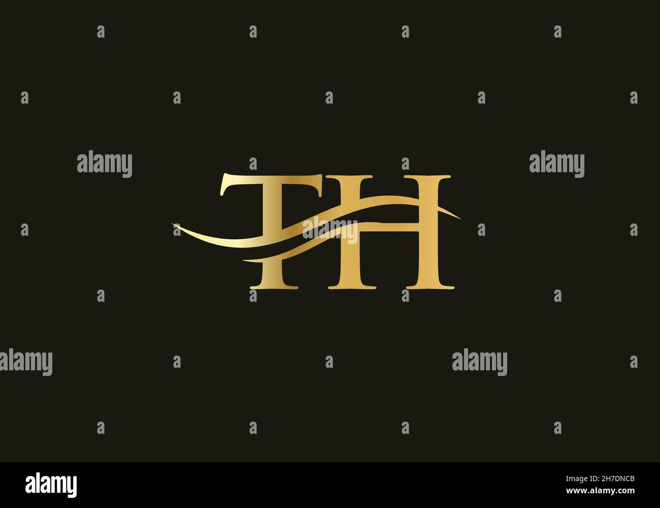 Modern TH Logo Design for business and company identity. Creative TH ...