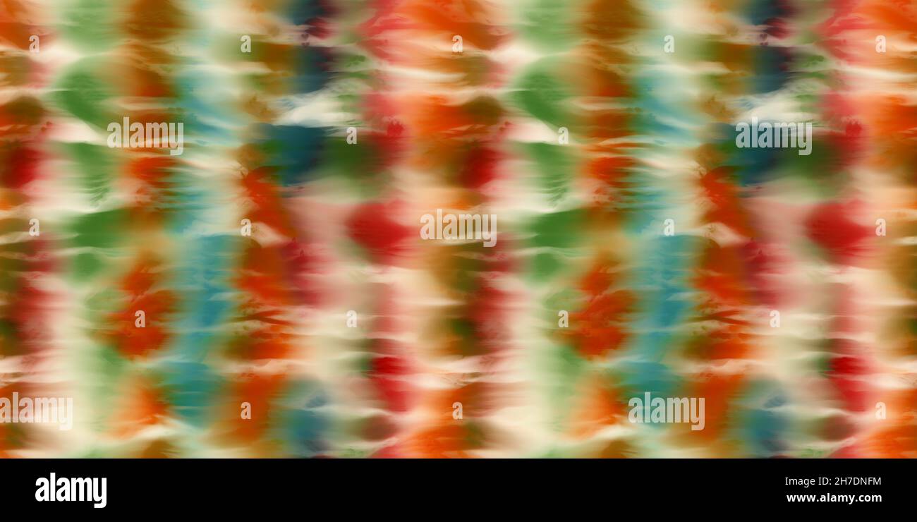 Seamless funky striped tie dye motif print border for surface design ...