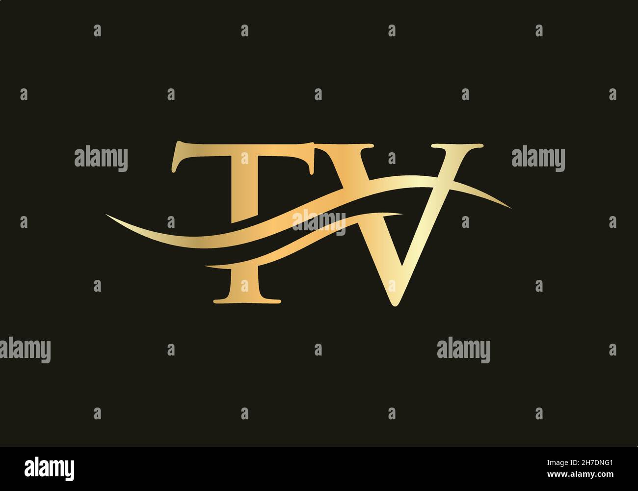 Tv letter Stock Vector Images - Alamy