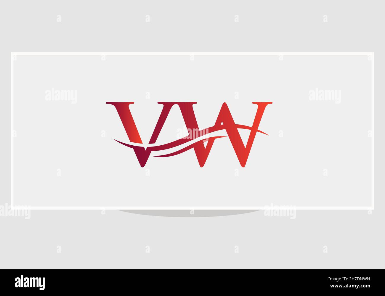 VW letter logo. Initial VW letter business logo design vector template ...