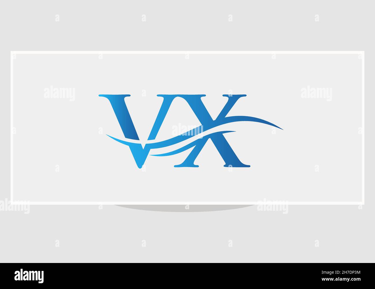 VX logo. Monogram letter VX logo design Vector. VX letter logo design ...