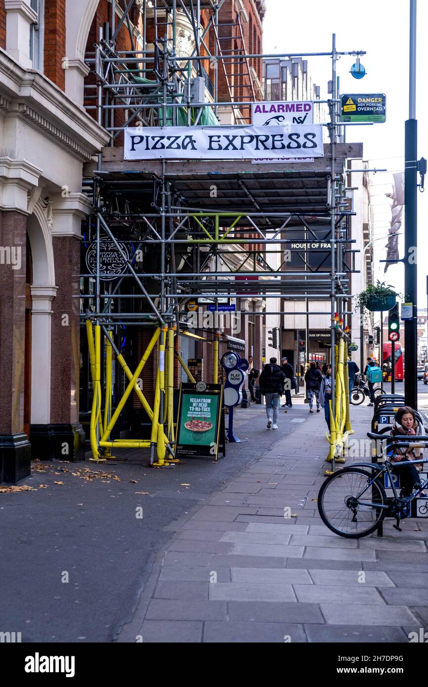 Victoria Westminster London England UK, November 7 2021, Pizza Express ...