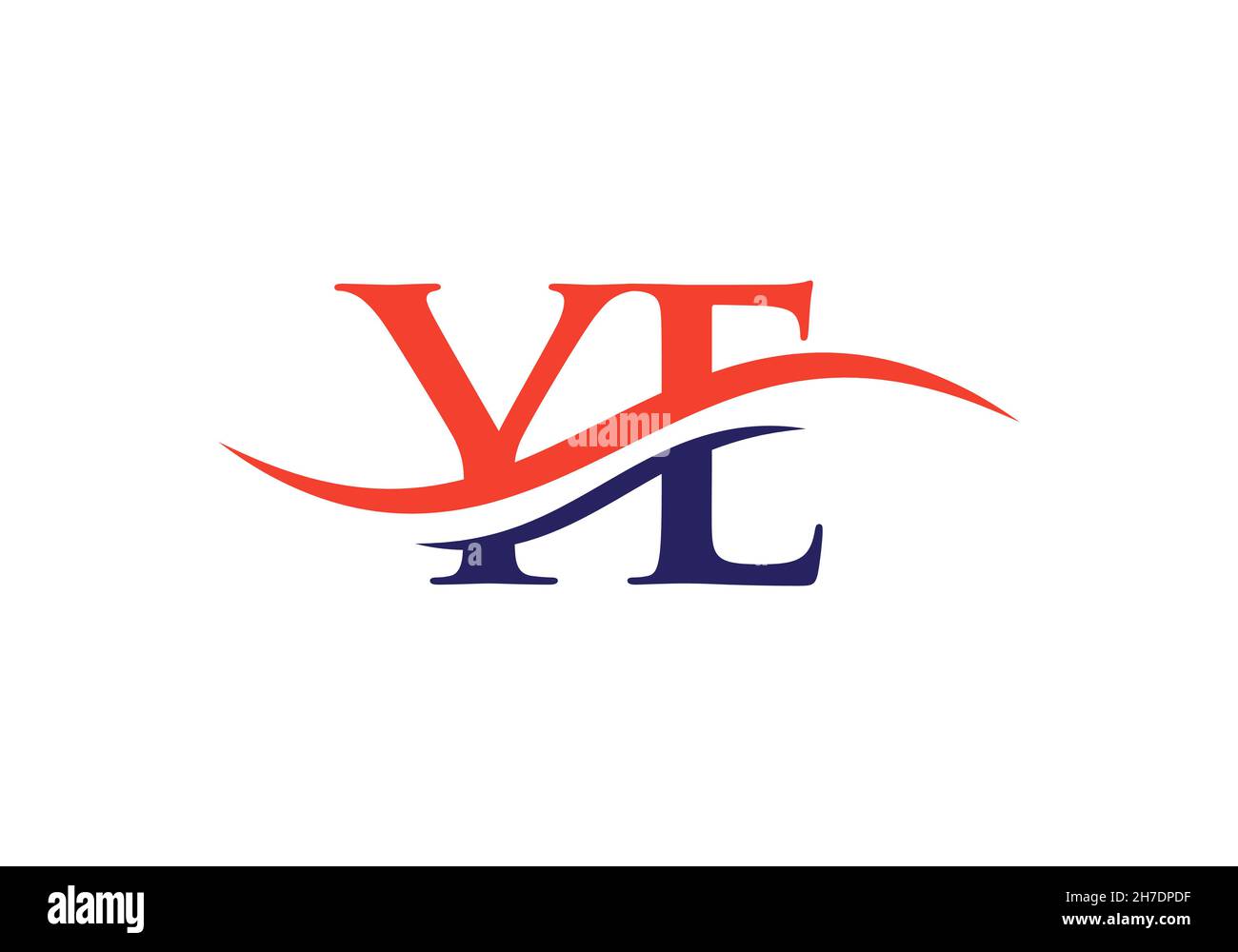 Swoosh Letter YE Logo Design for business and company identity. Water ...