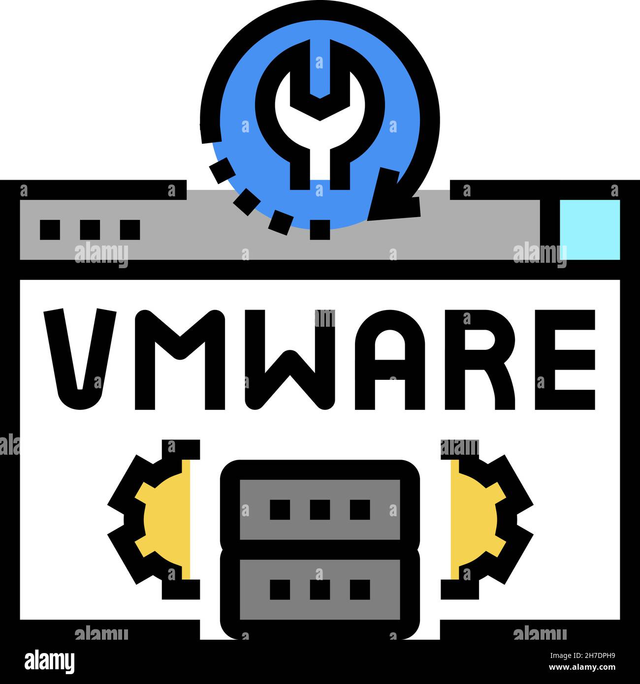 vmware data recovery color icon vector illustration Stock Vector Image ...