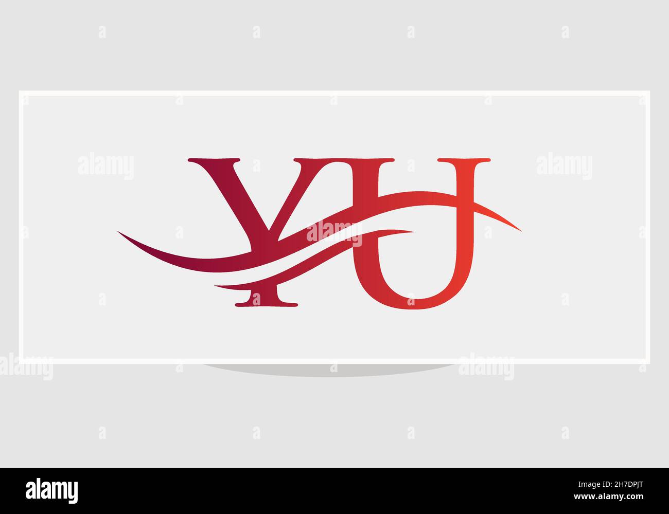Modern YU Logo Design for business and company identity. Creative YU ...