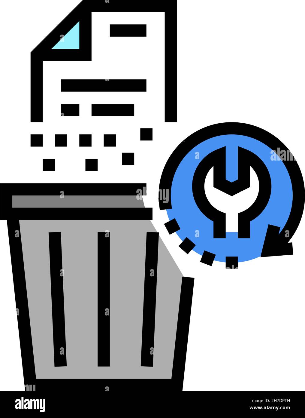 remote recovery color icon vector illustration Stock Vector Image & Art ...