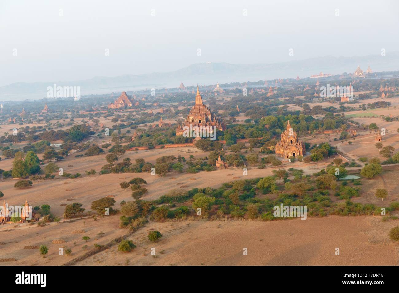Aerial of the temples of Bagan Stock Photo - Alamy