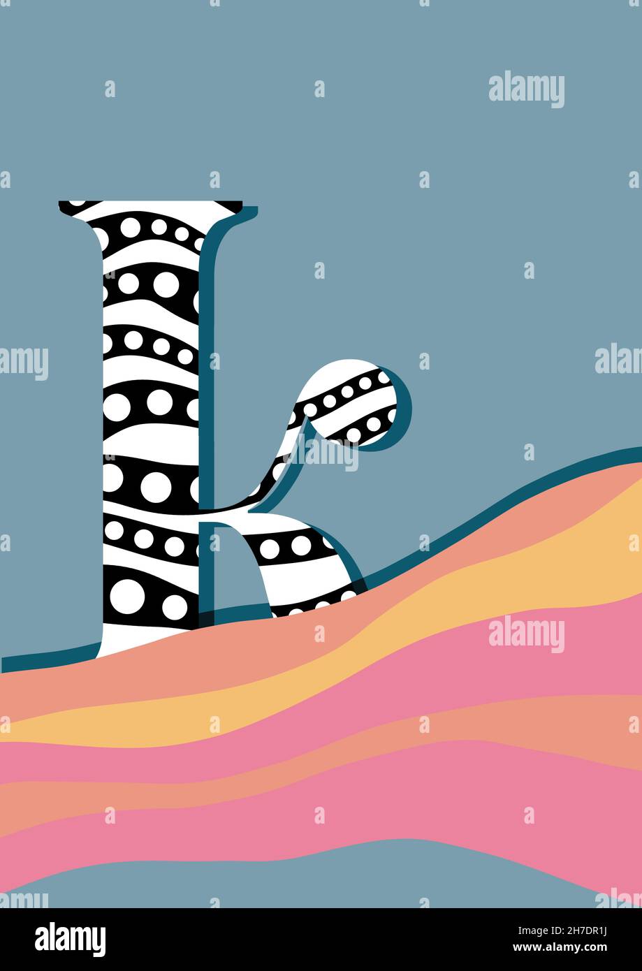 Letter design. Abstract background with design elements. Background ...