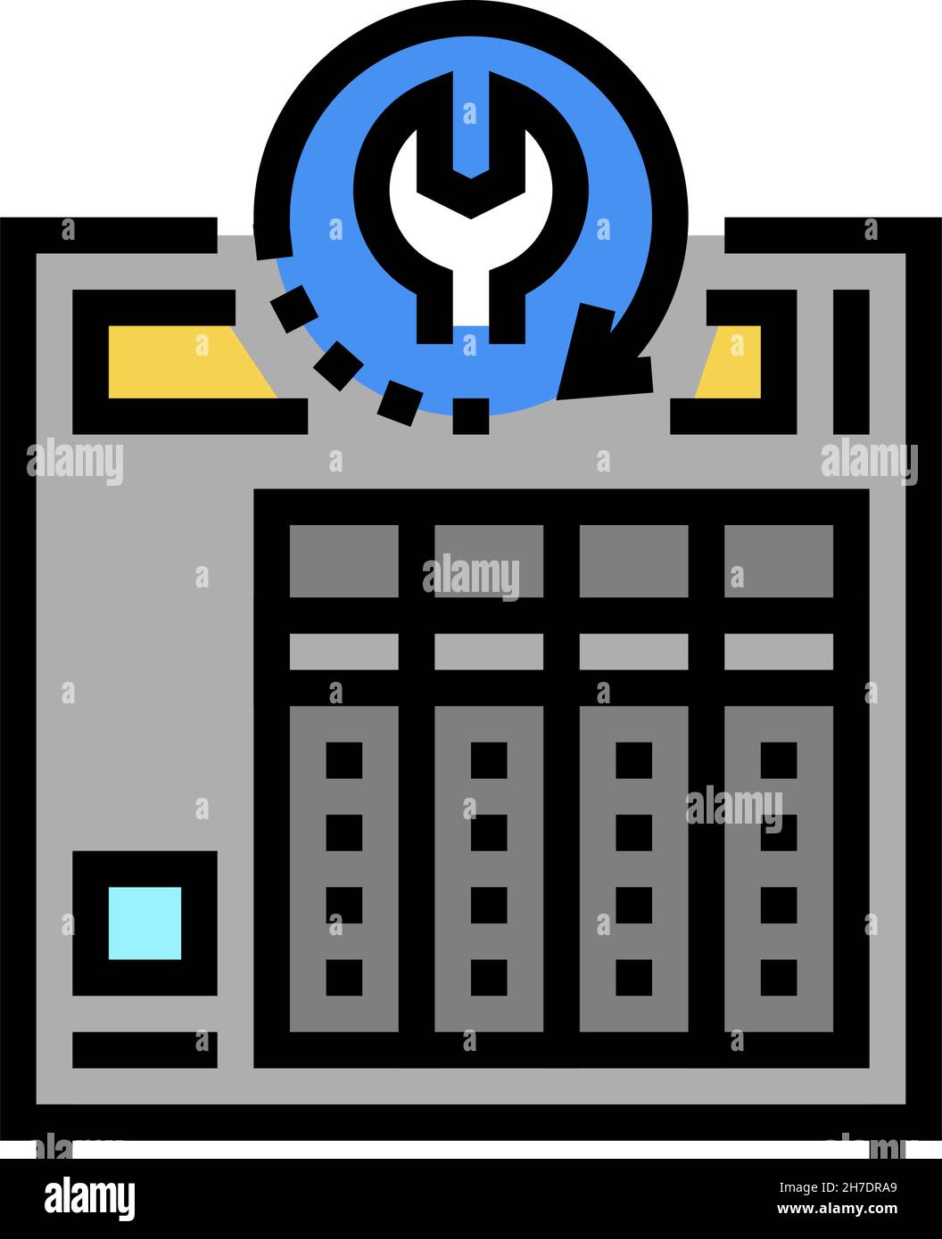 nas data recovery color icon vector illustration Stock Vector Image ...