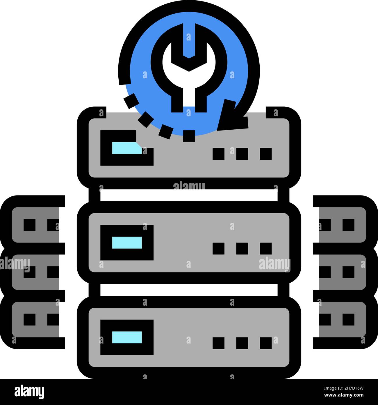 raid data recovery color icon vector illustration Stock Vector Image ...