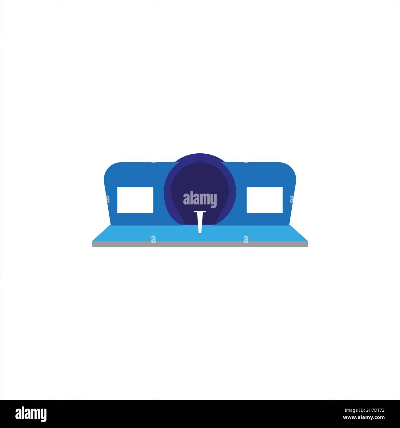 Platform design. Stage constructions flat icon. Concert scene symbol ...