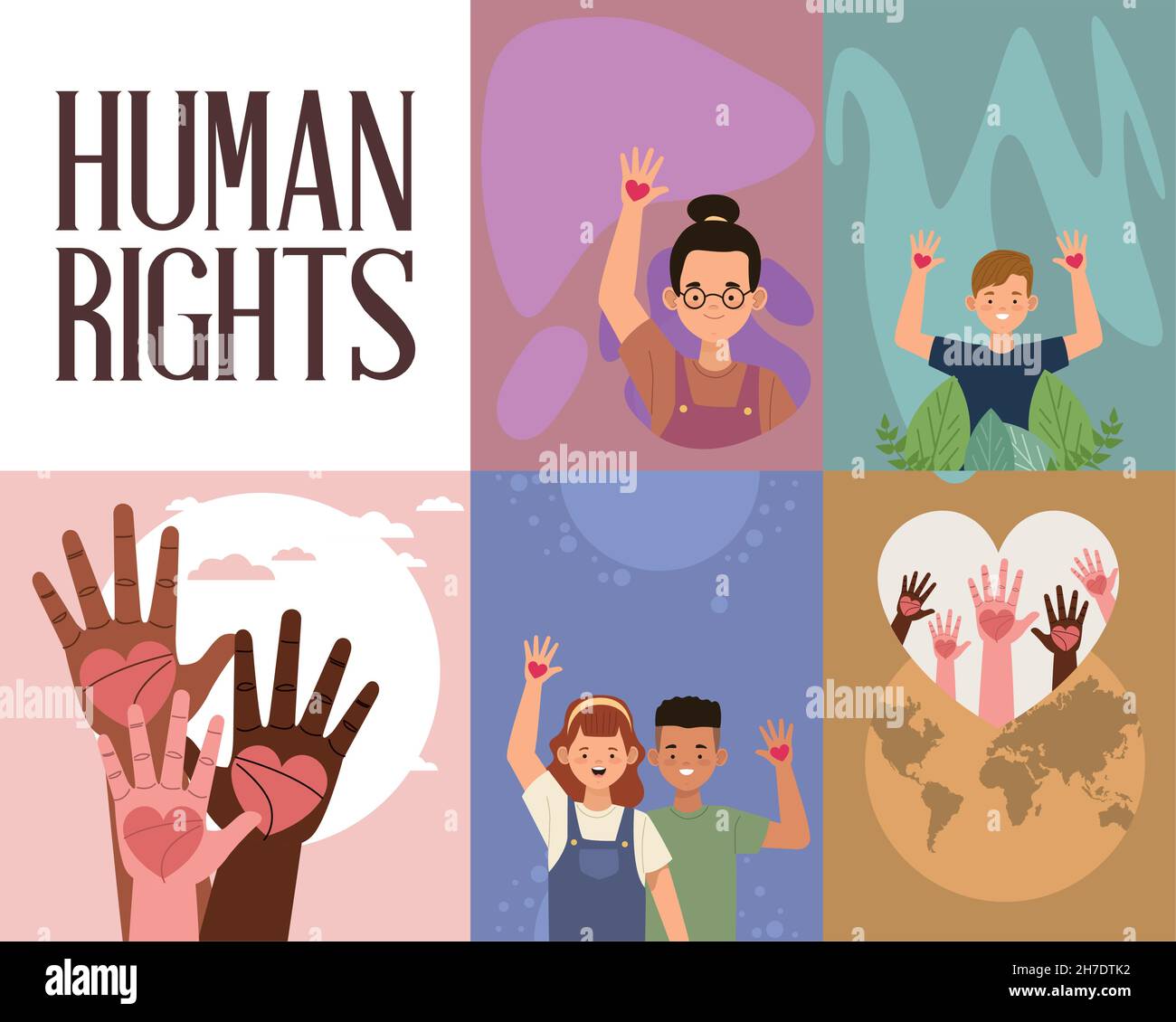 human rights scenes Stock Vector Image & Art - Alamy