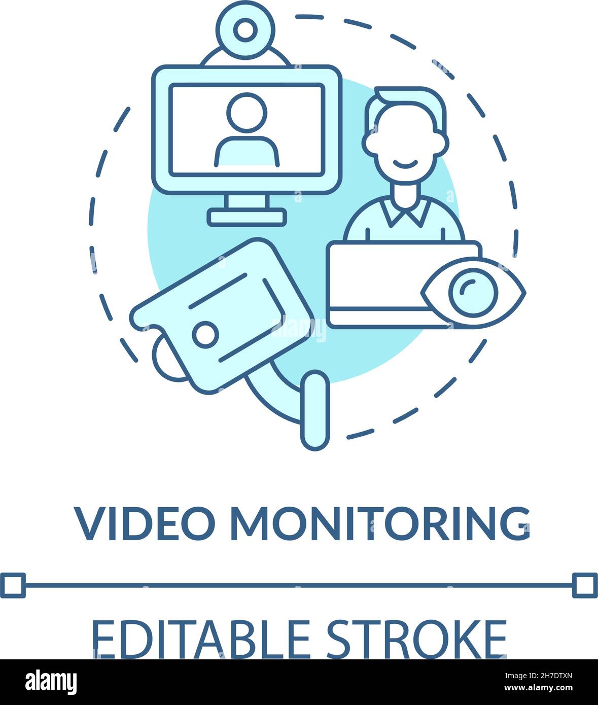 Employee monitoring office Cut Out Stock Images & Pictures - Alamy