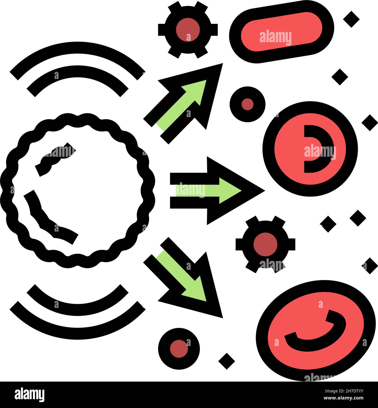hypersensitivity blood color icon vector illustration Stock Vector ...