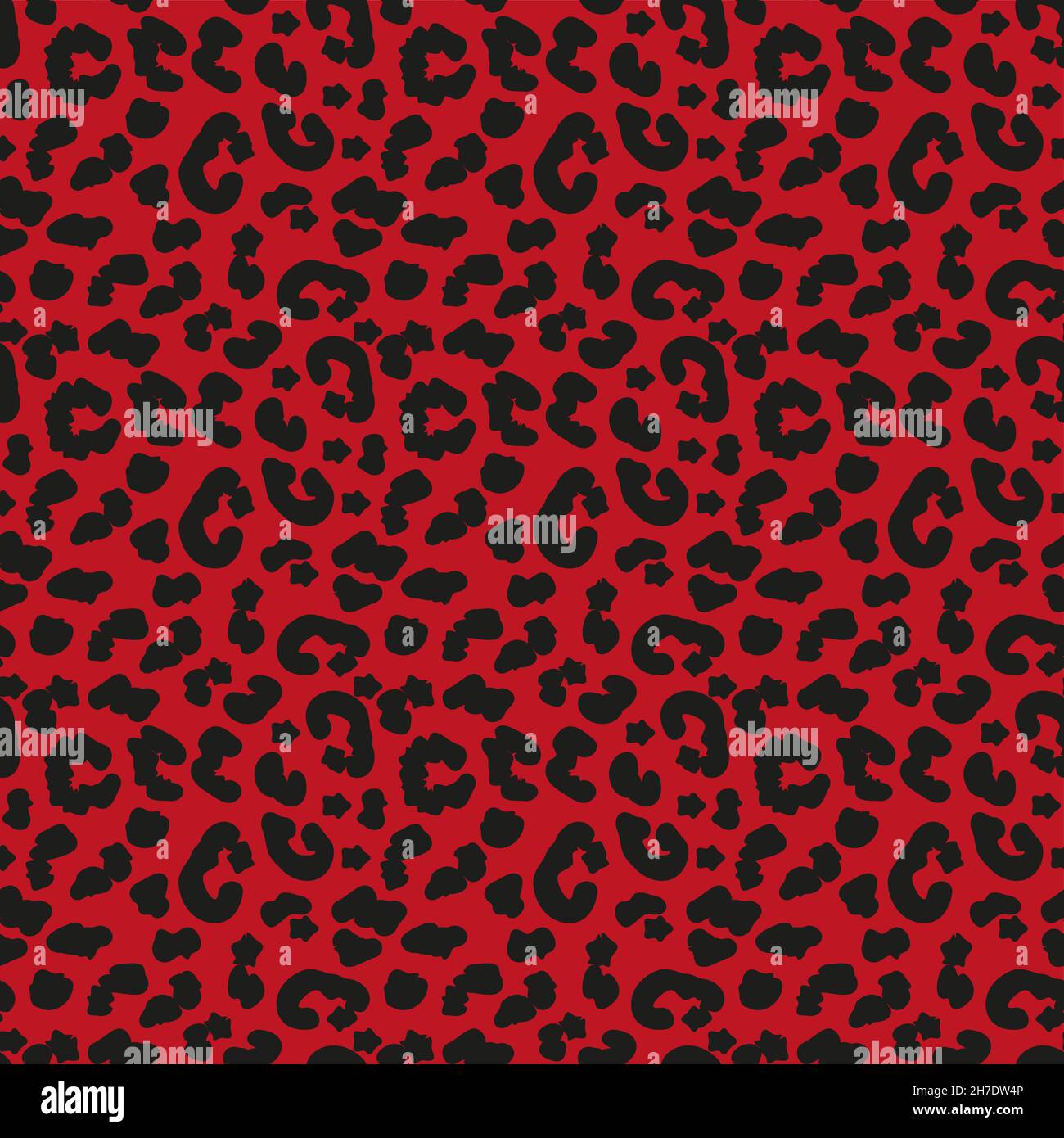 Red Animal Print