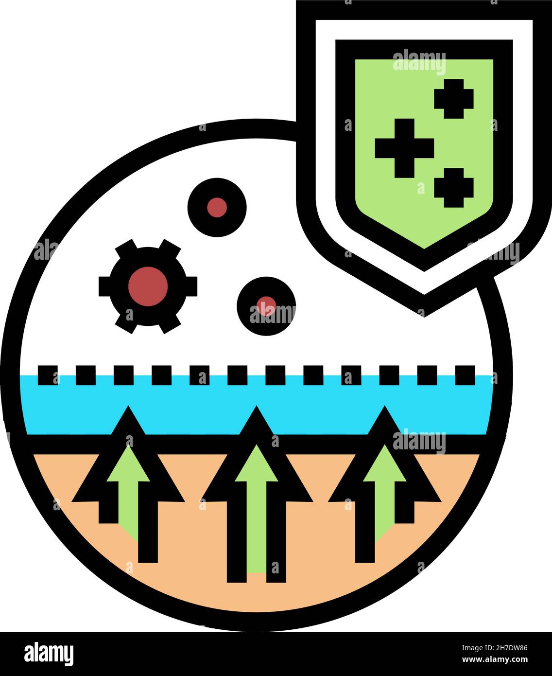 passive immunity color icon vector illustration Stock Vector Image ...