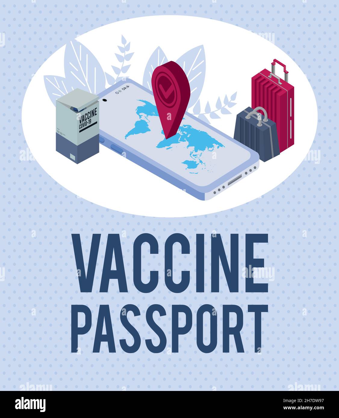 vaccine passport lettering Stock Vector Image & Art - Alamy