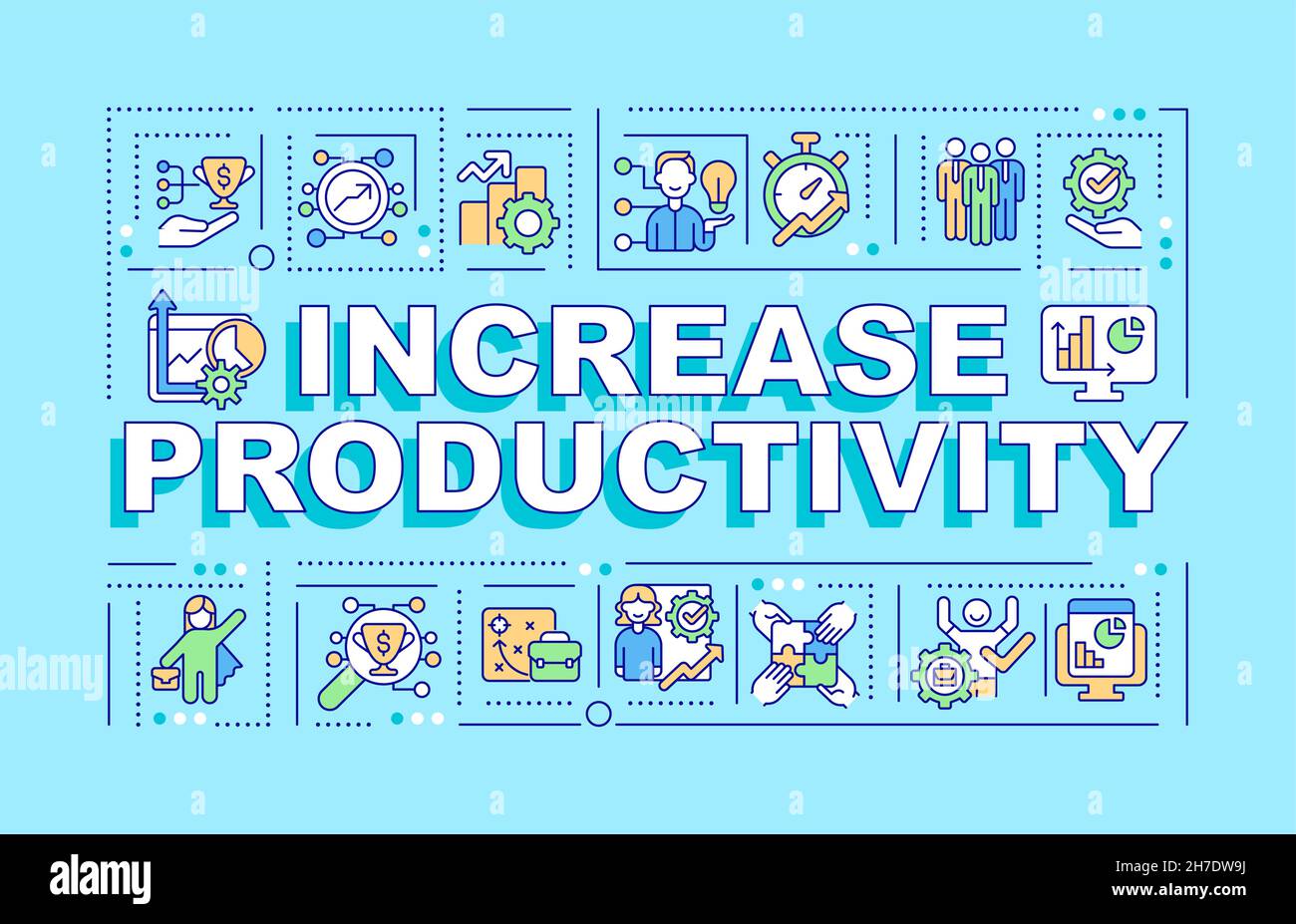 Productivity word Stock Vector Images - Alamy
