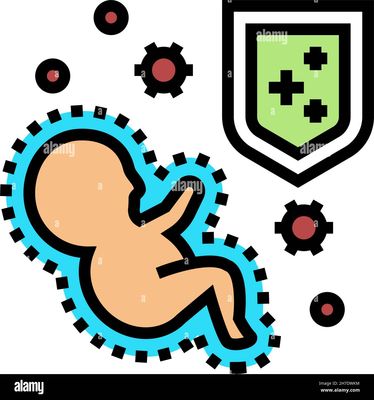 Innate Immunity Color Icon Vector Illustration Stock Vector Image And Art