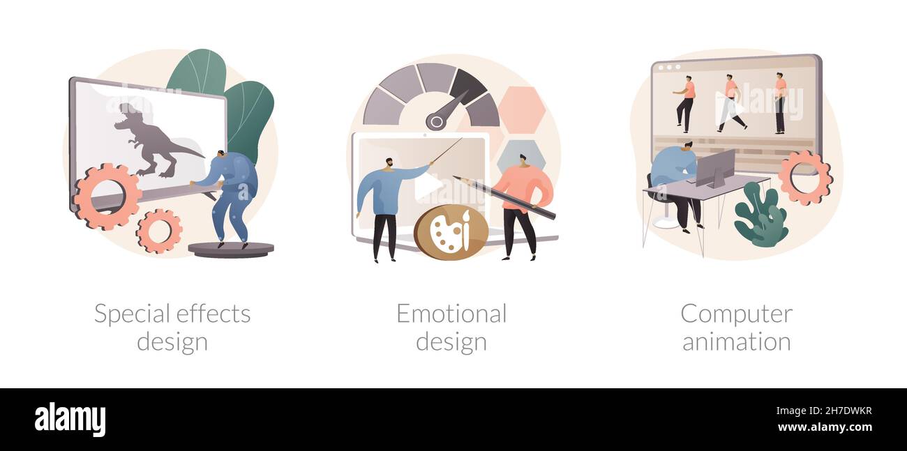 Graphic design studio abstract concept vector illustrations Stock ...