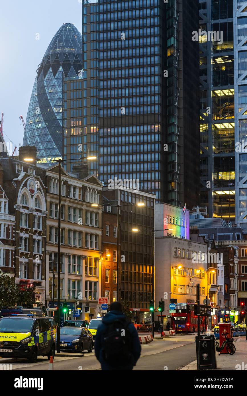London Waterloo Bridge and around Drury lane Theatreland Stock Photo ...