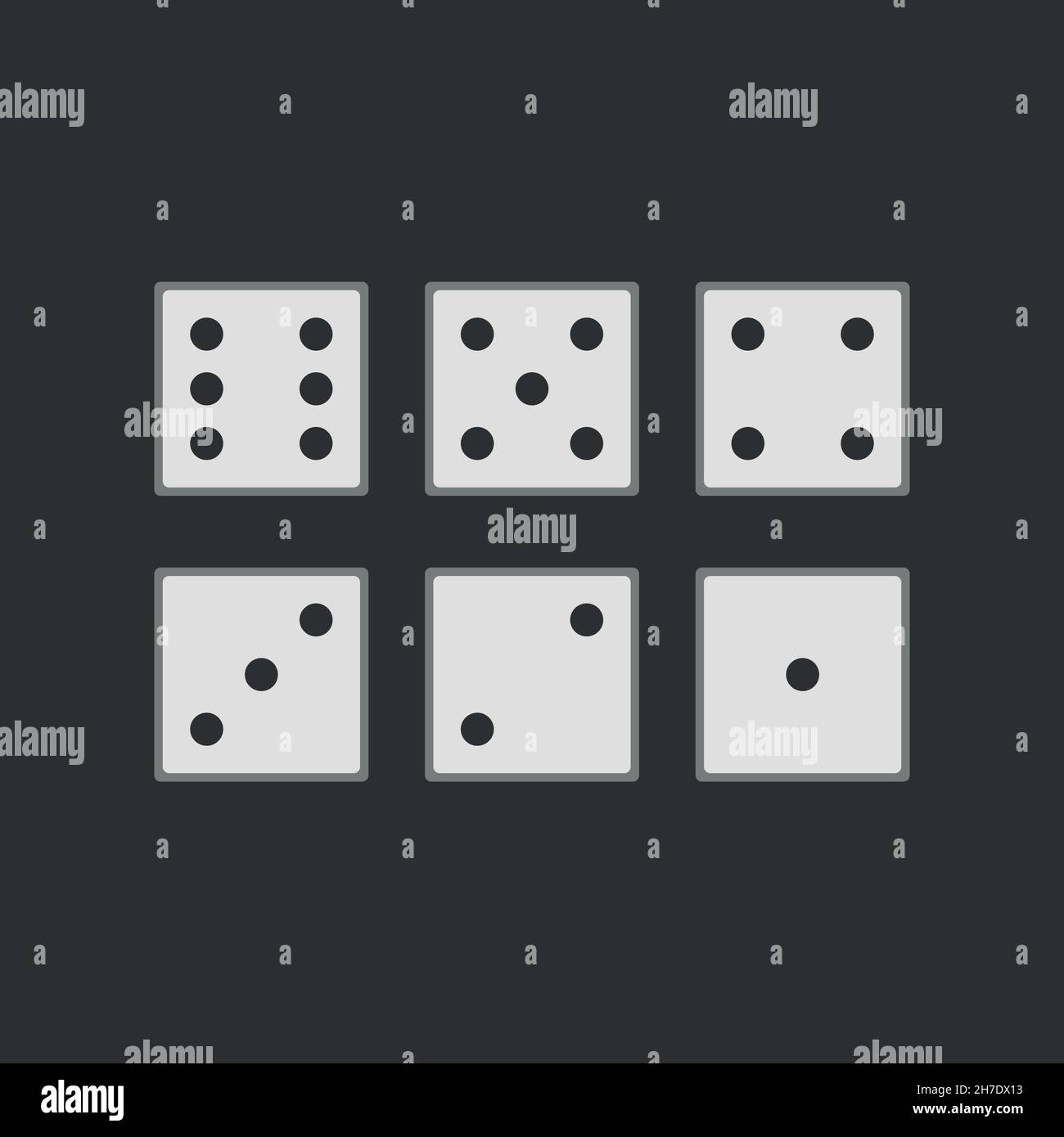 Dice flat icon. table game symbol. Logo design element Stock Vector ...