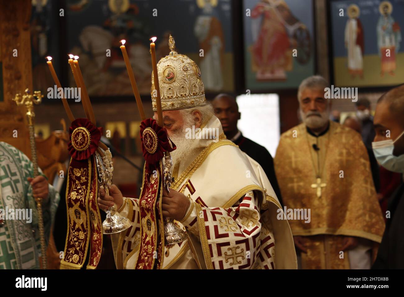 His Beatitude Theodoros II during the patronal feast day of the Greek ...