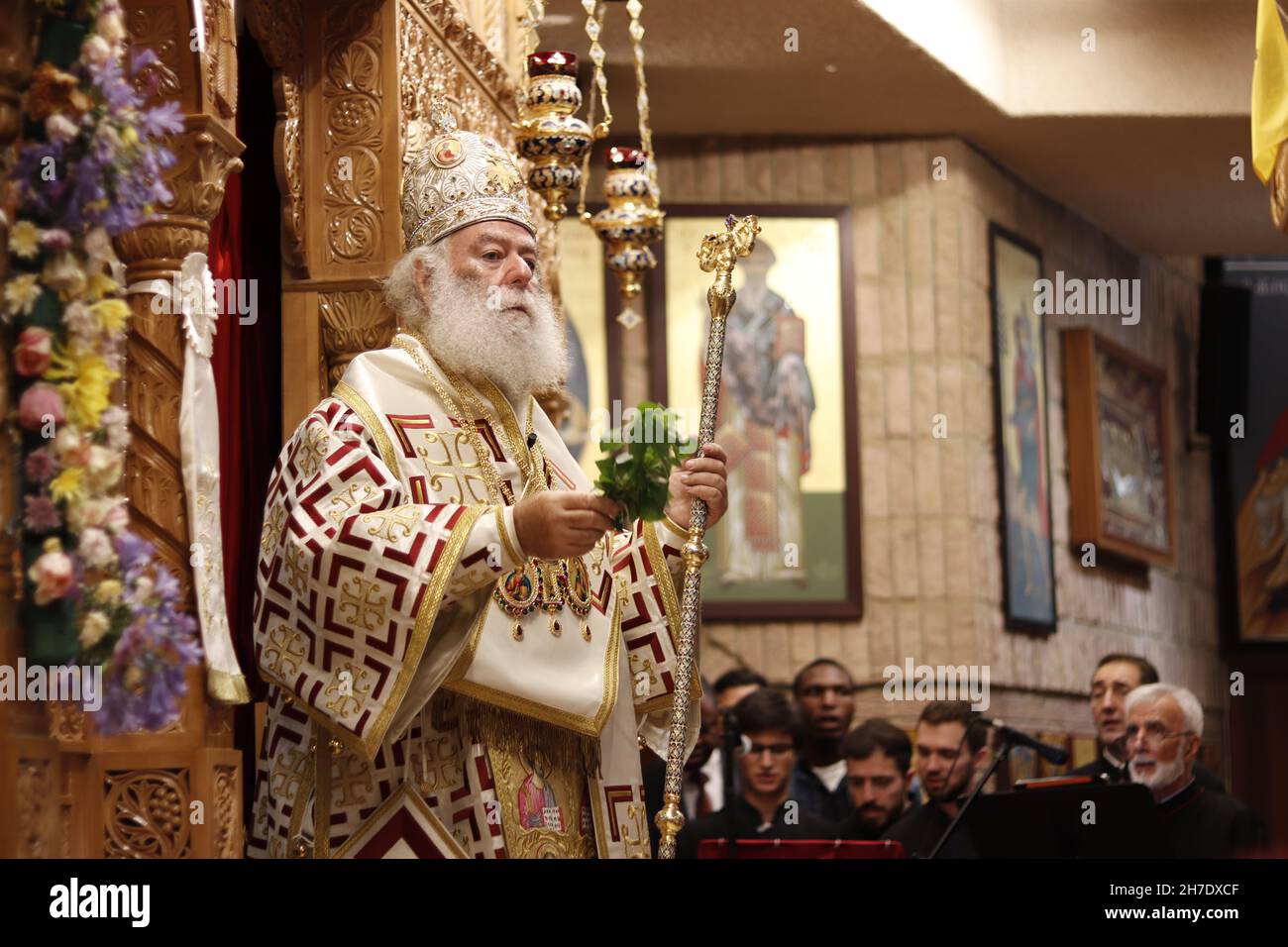 His Beatitude Theodoros II during the patronal feast day of the Greek ...