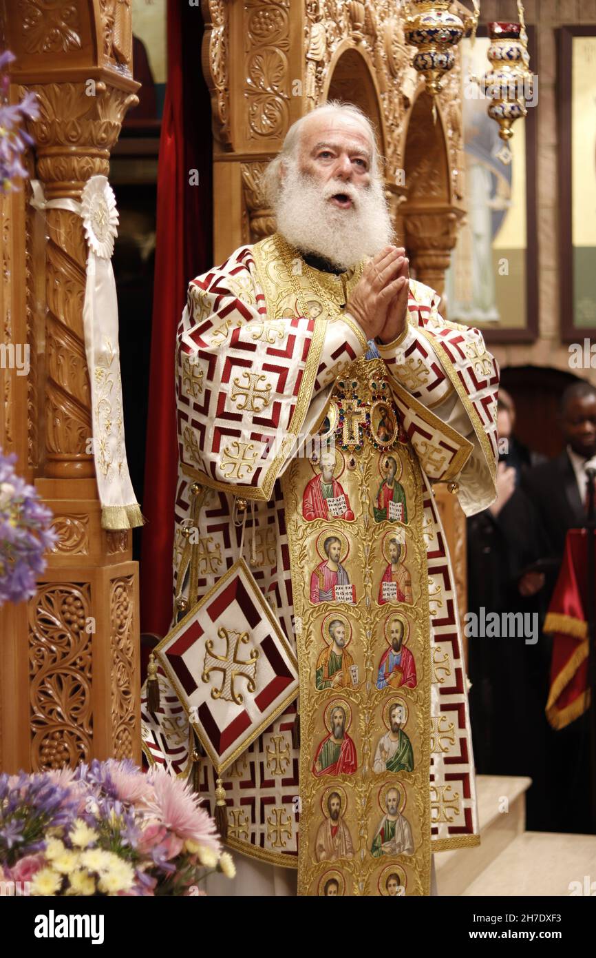 His Beatitude Theodoros II during the patronal feast day of the Greek ...