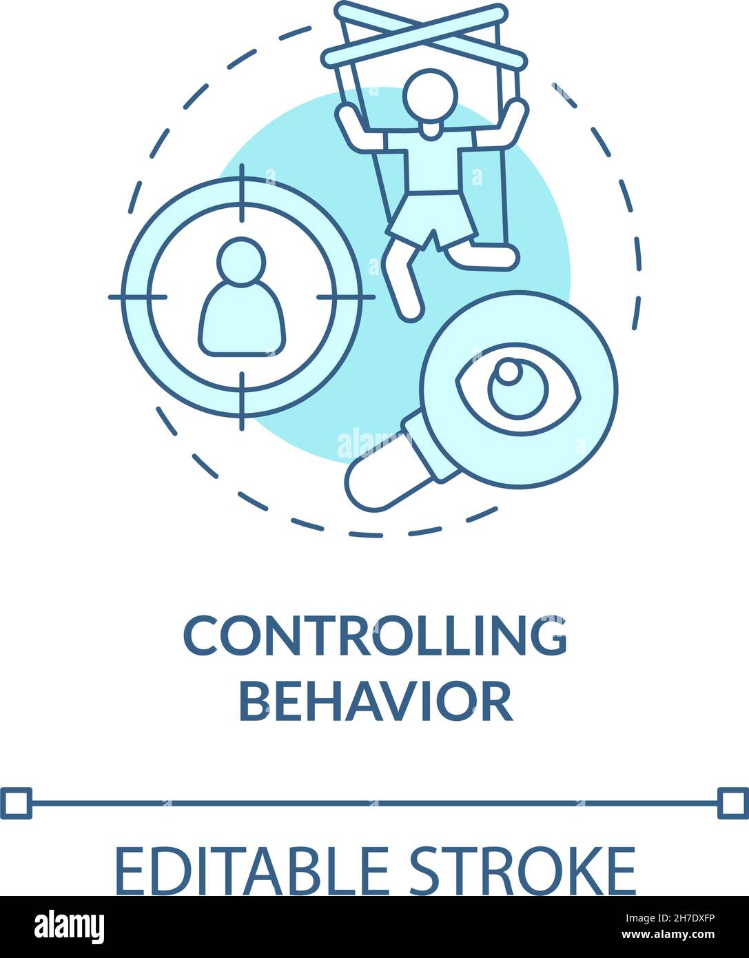 Constant controlling concept icon Stock Vector Image & Art - Alamy