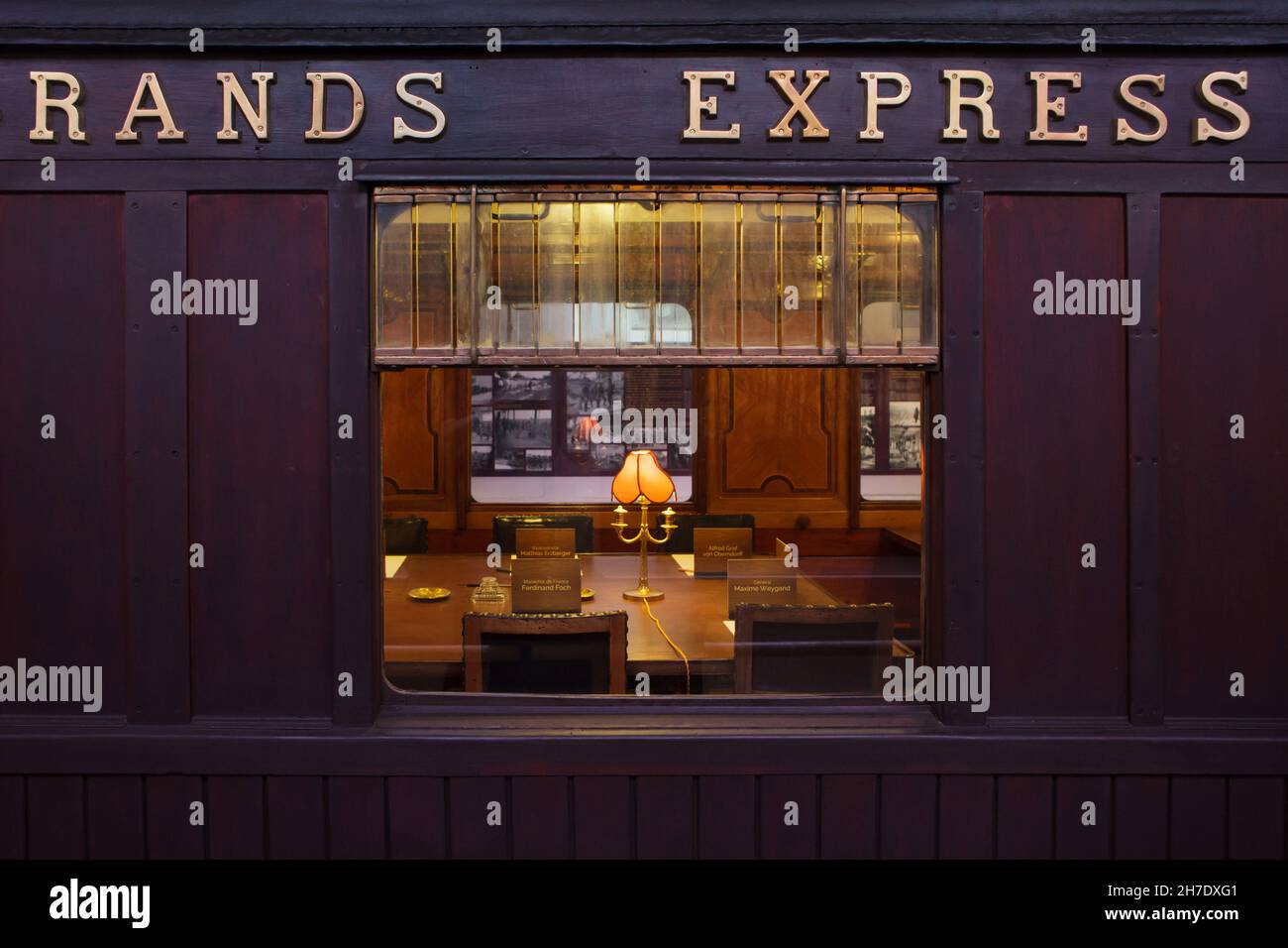 Replica of the Compiègne Wagon where the Armistice of 11 November 1918 ...