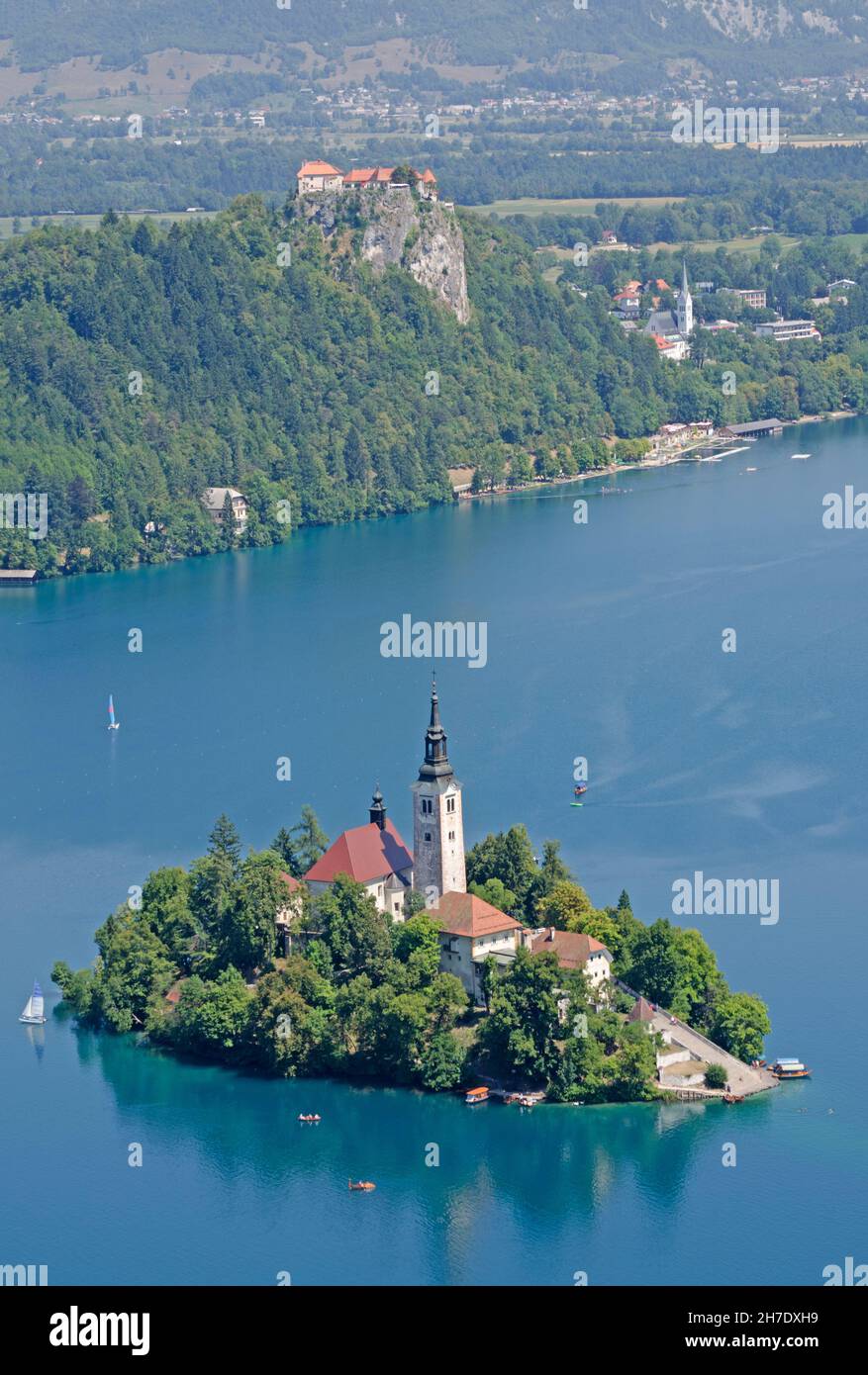 Church of the mother of god lake bled hi-res stock photography and ...