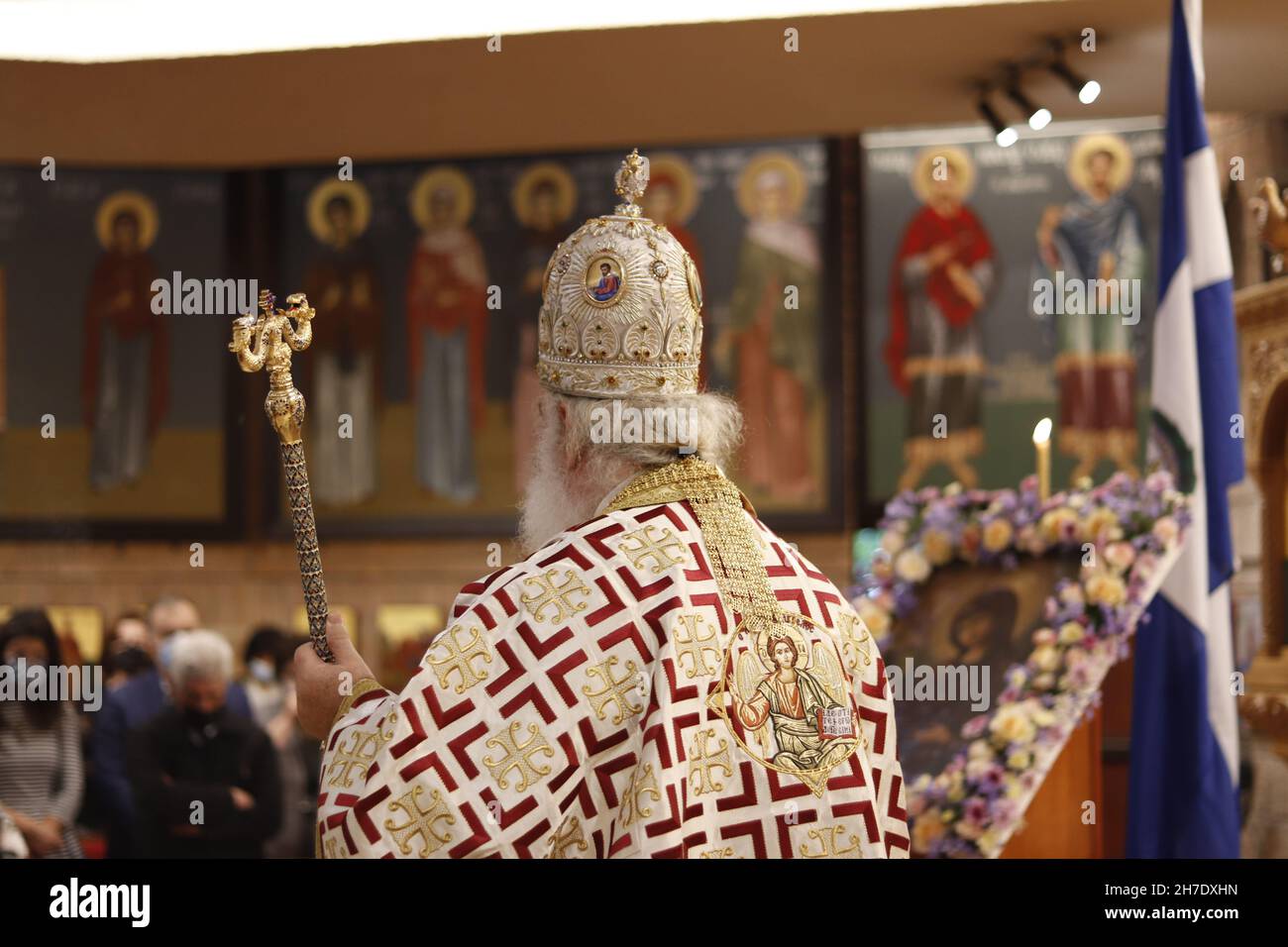 His Beatitude Theodoros II during the patronal feast day of the Greek ...